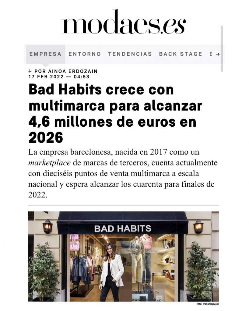 BADHABITS PARA MODAES.ES - Maria Pujol